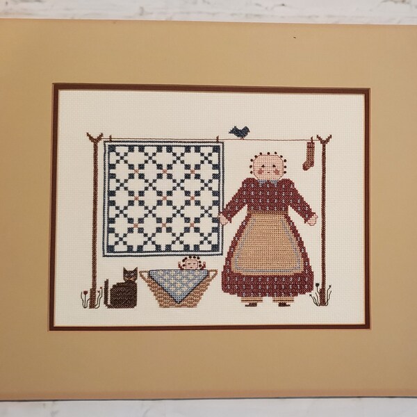 Cross Stitch Baby Quilt Completed - Etsy