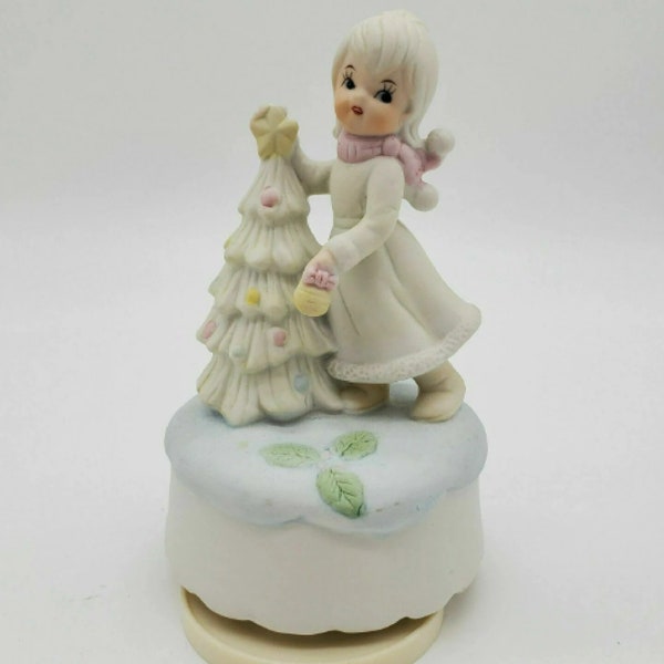 Ceramic Christmas Tree Music Box - Etsy