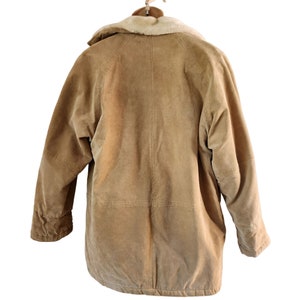 Vintage Mens 1970s JLC Leather REVERSIBLE Suede Faux Shearling Coat Sz ...