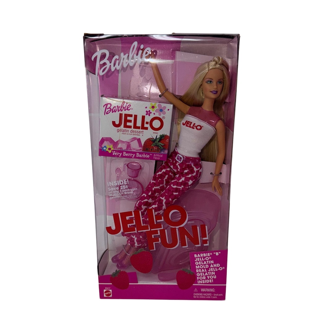 Vintage 2001 Barbie Jell-o Fun Doll #55417 Very Berry Barbie Pink ...