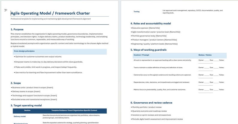 Agile Development Methodology Templates, Scrum Kanban Toolkit, PMO Docs ...