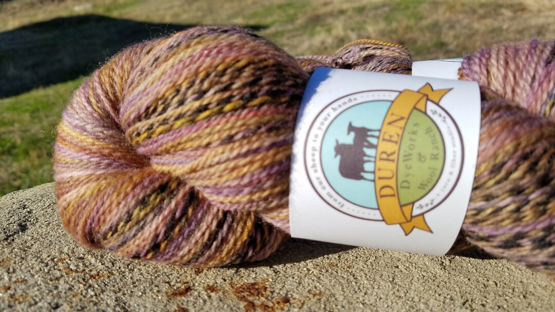 Non-superwash Peruvian Highland Wool Yarn, 437 Yards, Hand Dyed, Light ...