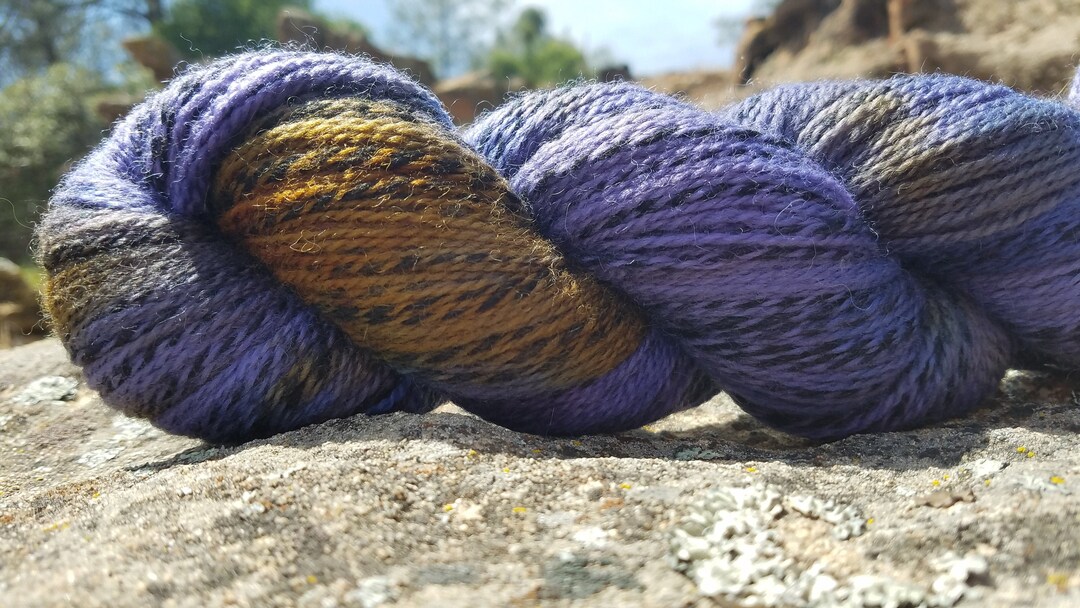 Non-superwash Peruvian Highland Wool Yarn, 437 Yards, Hand Dyed, Light ...