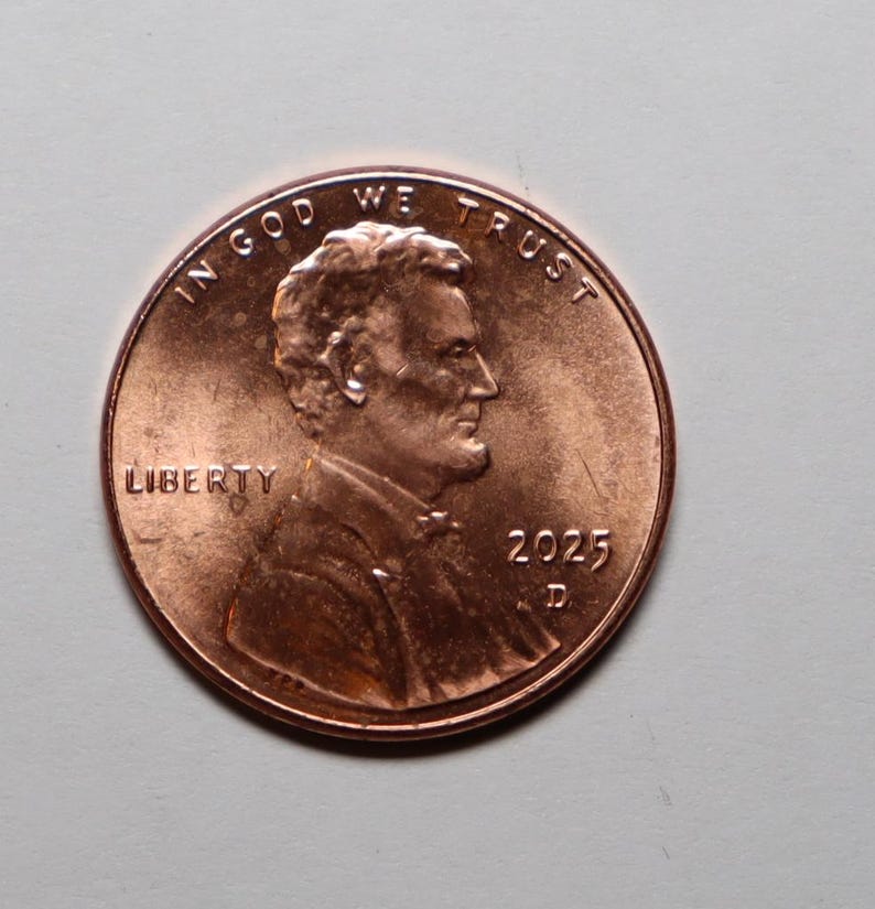 2025-D Last Year Issued Penny Brilliant Uncirculated Condition (1) Full ...
