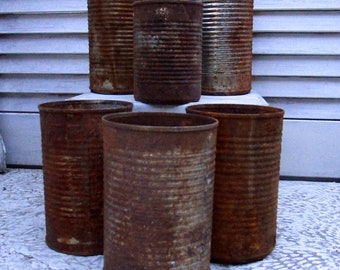 Rusty Tin Can | Etsy
