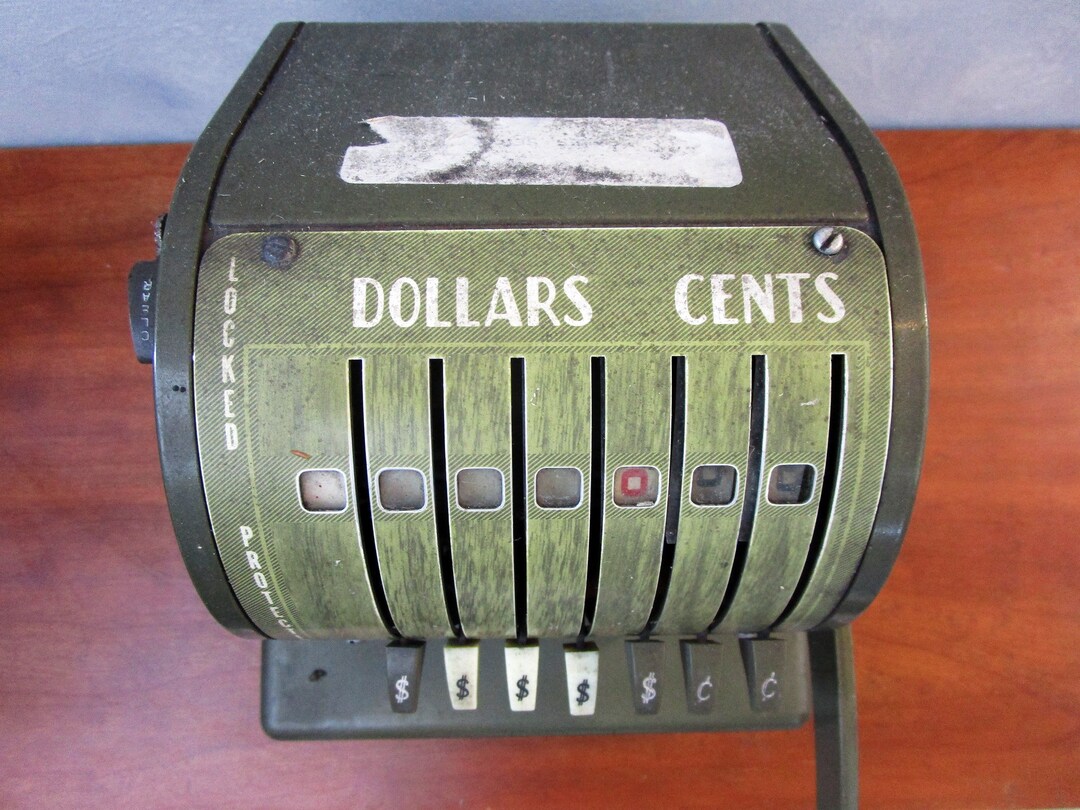 Paymaster Retro 1950s Check Payroll Printing Machine Mid - Etsy
