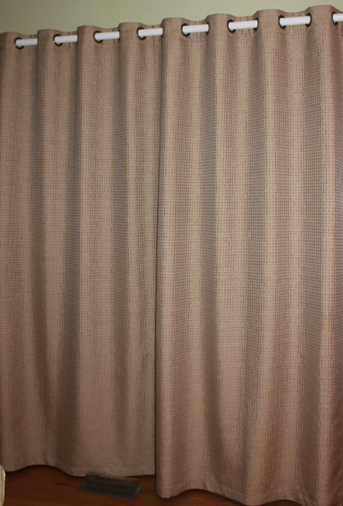 Drapery Panels With Grommets Two Drapes With 2 1/2 Panels | Etsy