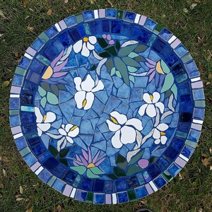 Mosaic BIRDBATH Garden Art Unique Table CUSTOM ONLY Free Shipping - Etsy