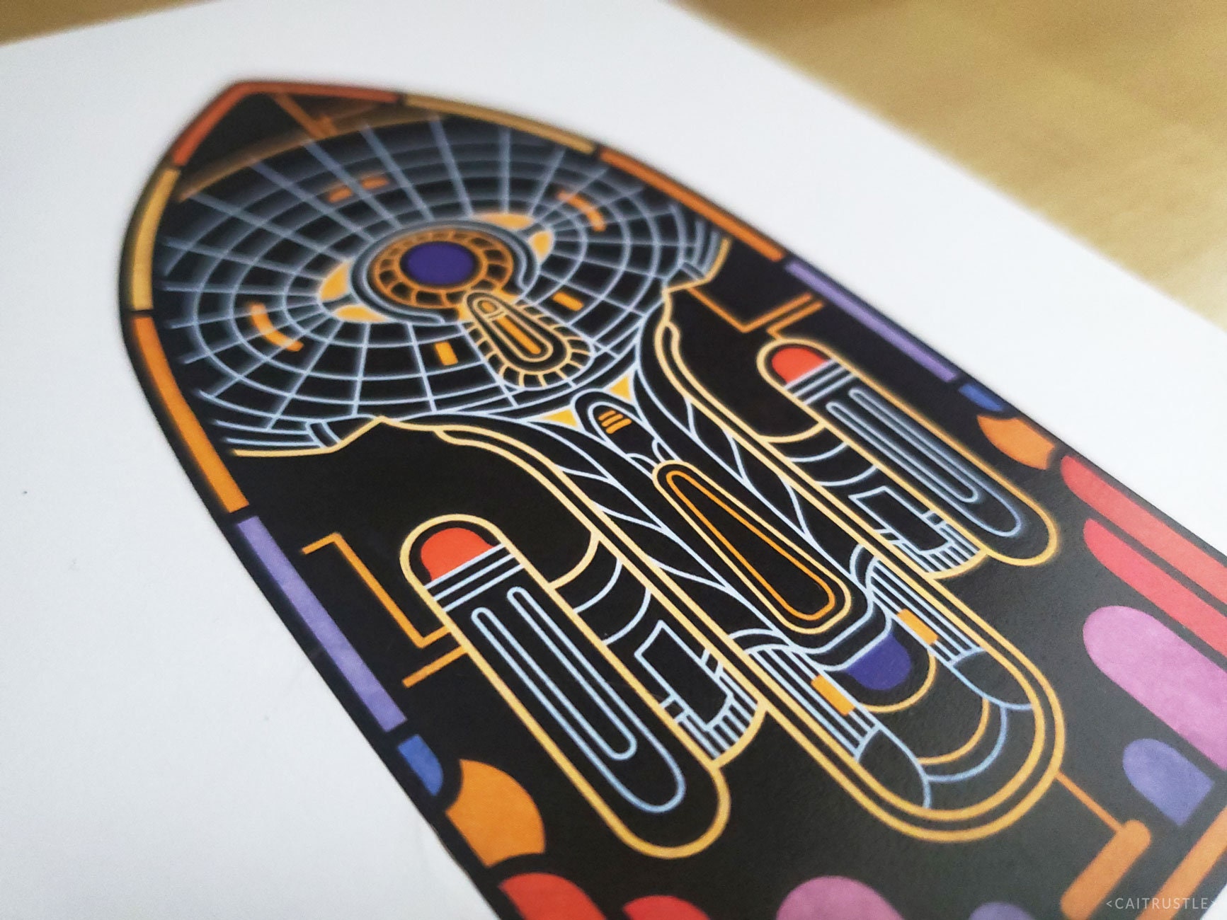 Enterprise D LCARS Window 5x7 Print - Etsy