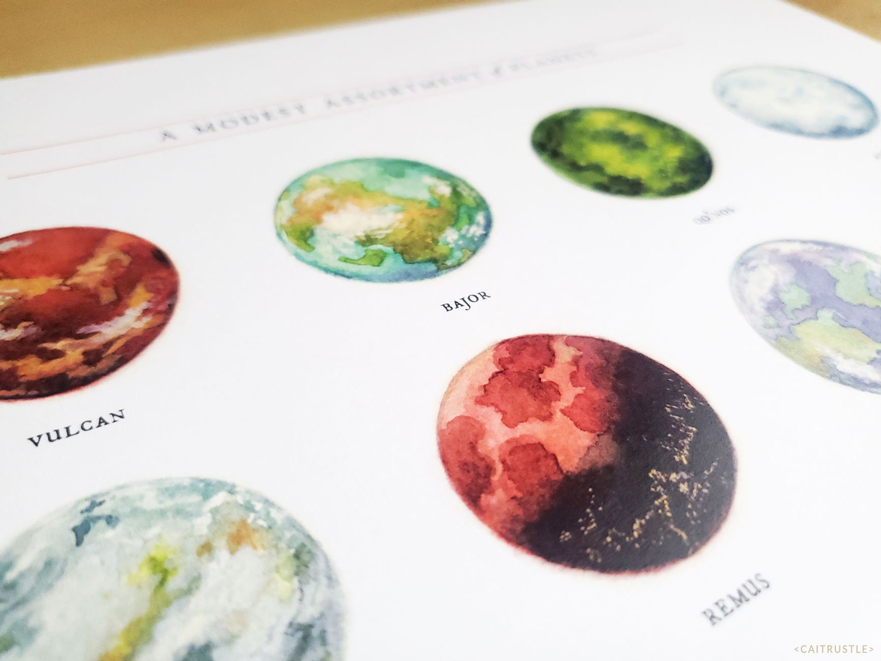 Star Trek Planets 8x10 Print - Etsy