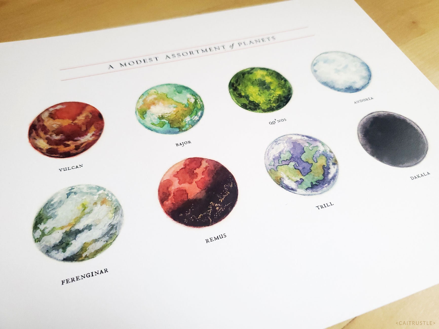 Star Trek Planets 8x10 Print - Etsy