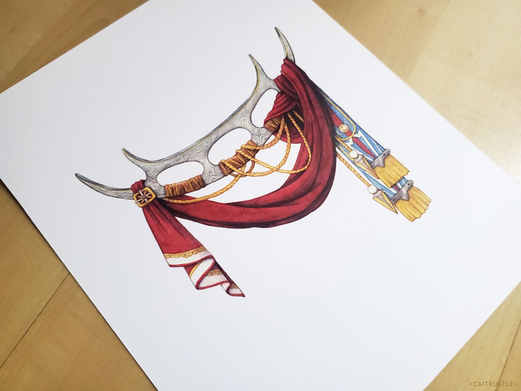 Klingon Bat'leth 8x10 Print - Etsy
