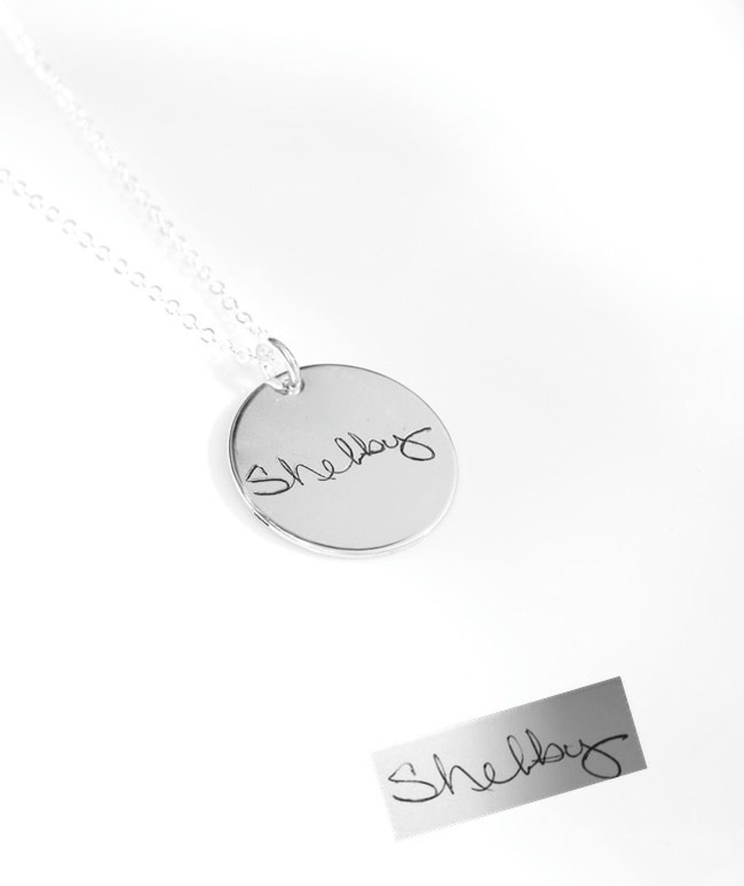 Actual Handwriting Necklace • Loved Ones or Your Own Writing or Artwork ...