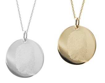 Gold Fingerprint Jewelry | Etsy