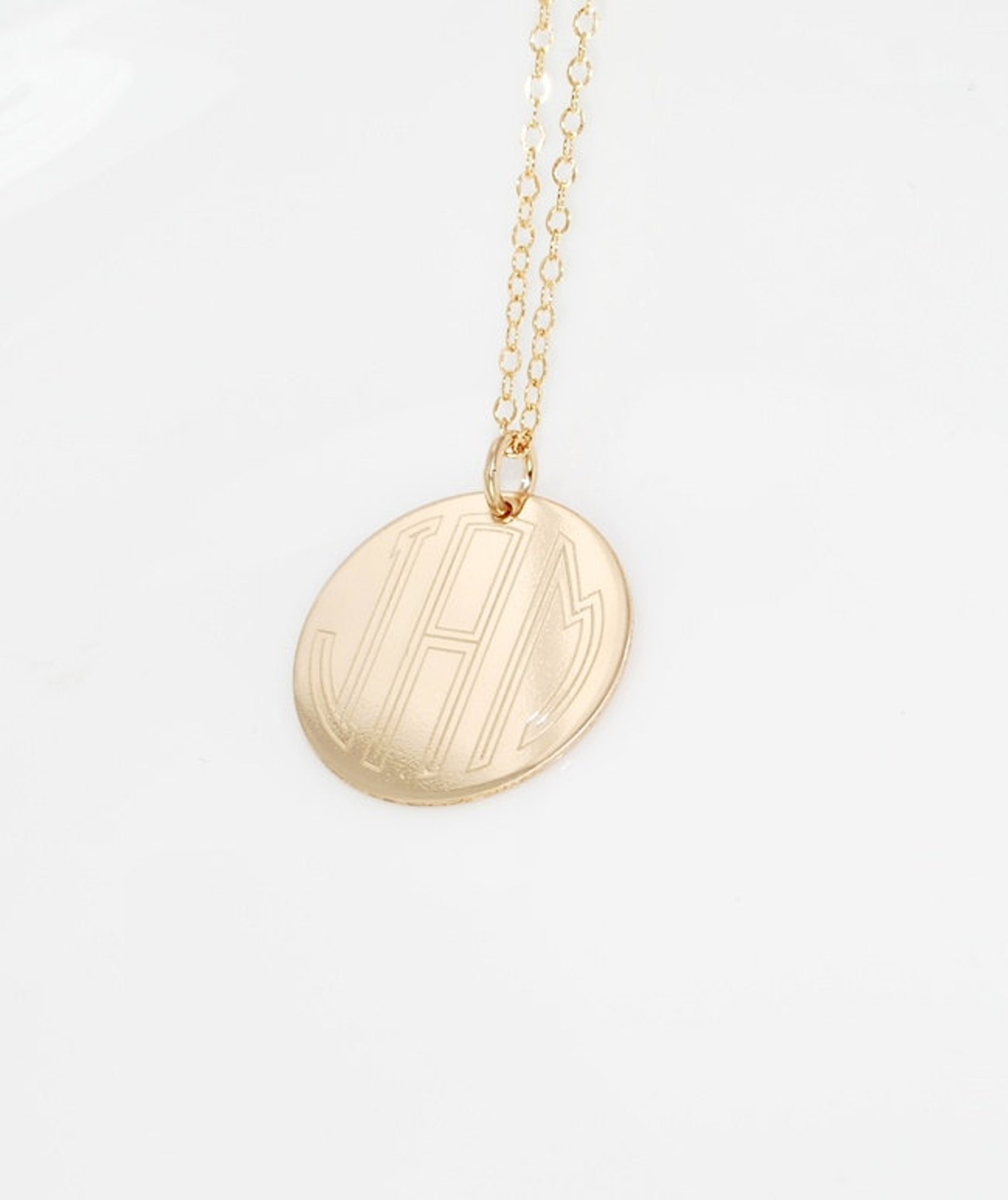 Modern Timeless Monogram Necklace • All 14k Gold Filled Available in ...