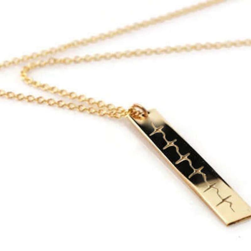 Heart Beat Necklace - Etsy