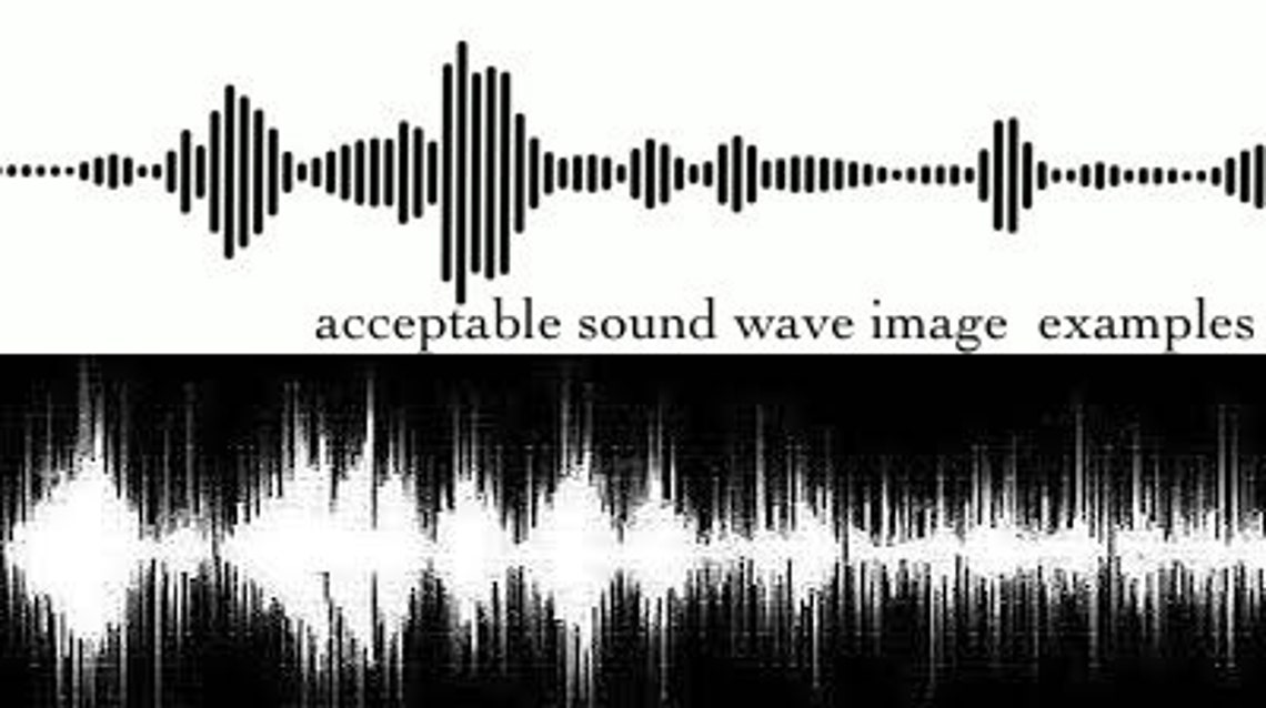 Your Voice Sound Wave Secret Message Horizontal Bar Nameplate | Etsy