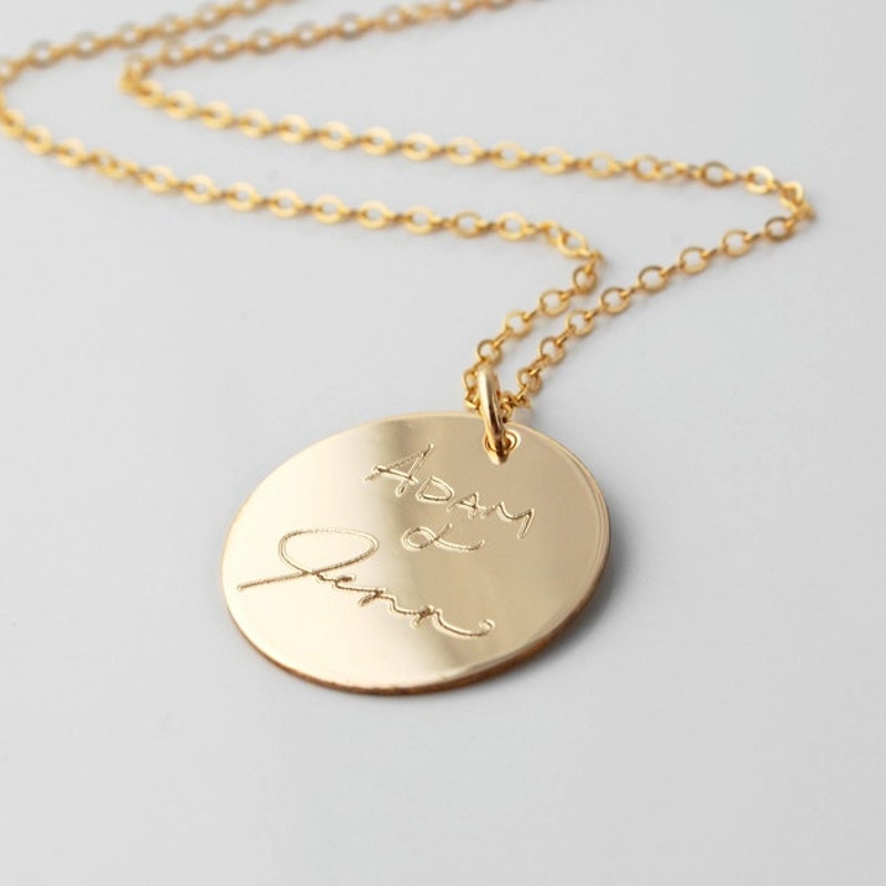 Handwritten Necklace - Etsy