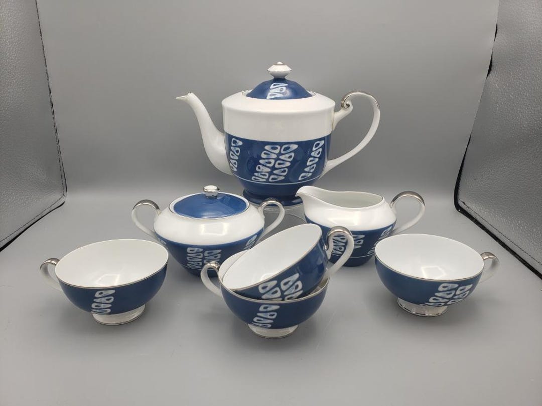 Mid Century Fine Seyei China Abstract Amoeba Tea Set - Etsy
