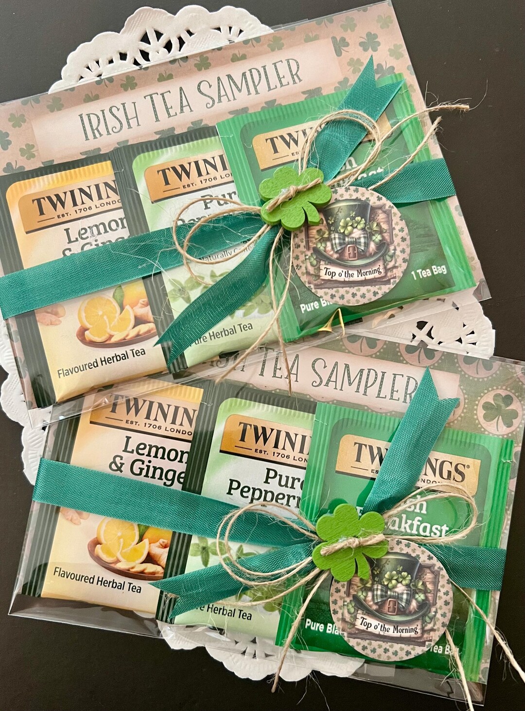 Set of 2 St. Patrick's Day Tea, Irish Tea Sampler, Tea Packets for ...