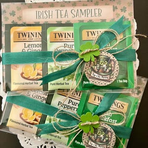Set of 2 St. Patrick's Day Tea, Irish Tea Sampler, Tea Packets for ...