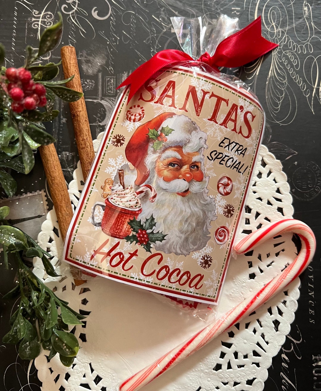 Santa's Special Cocoa Mix for Stocking Stuffers, Favors, Hostess and ...