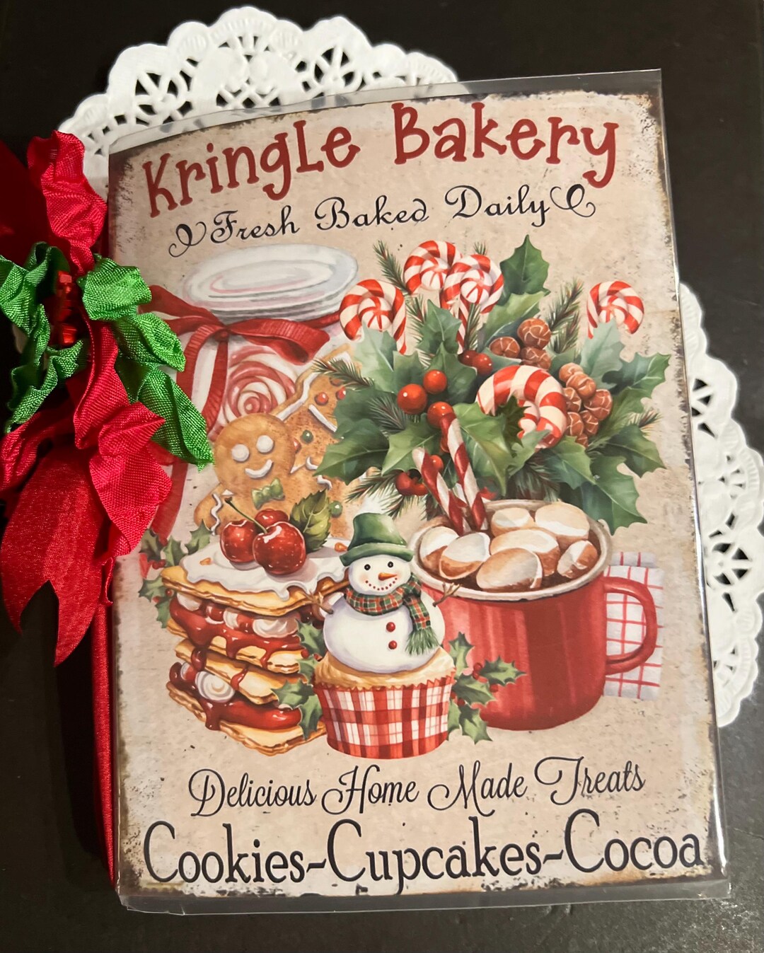 Altered Mini Christmas Recipe Book, Junk Journal Style Recipe Book ...