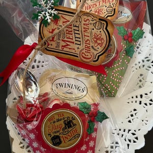 Holiday Tea Set, Christmas Tea Packet for Favors, Hostess, Girlfriend ...