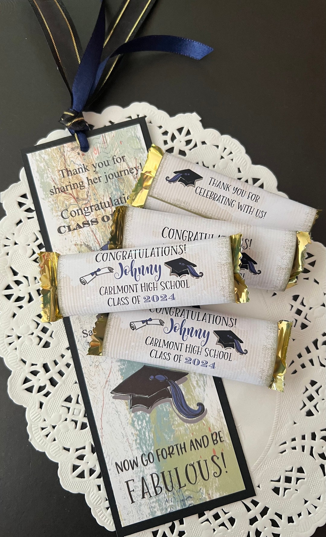 Graduation Fun Size Chocolate Bar Wrappers, Grad Favors, Graduation ...