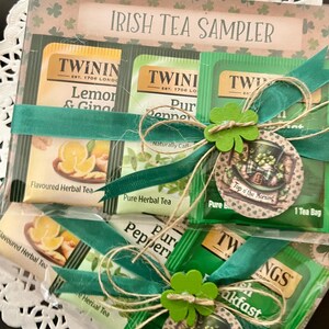 Set of 2 St. Patrick's Day Tea, Irish Tea Sampler, Tea Packets for ...