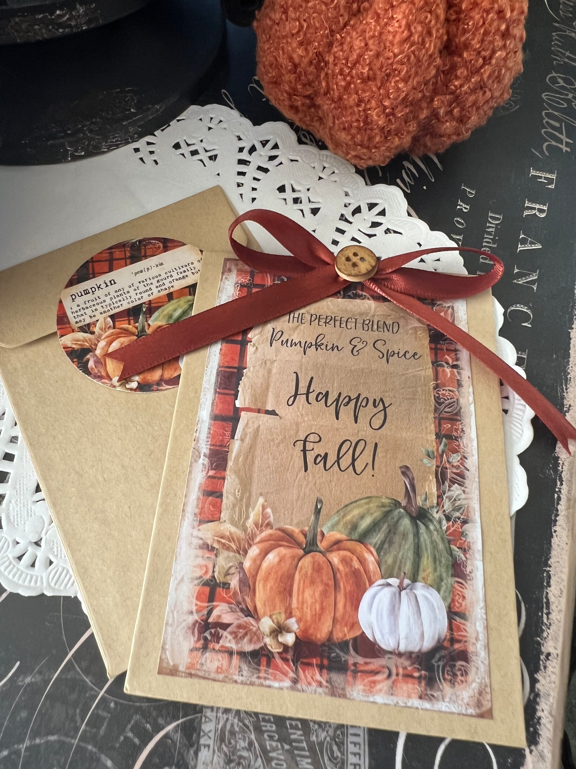 Fall Pumpkin Spice Tea Favors, Pumpkin Spice Tea Packets for Favors ...