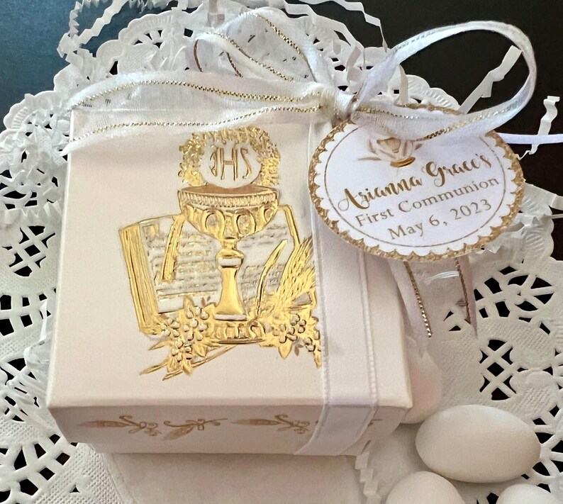 Set of 18 Italian First Holy Communion Favors, Italian Favor Box Made ...