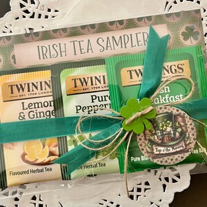 Set of 2 St. Patrick's Day Tea, Irish Tea Sampler, Tea Packets for ...