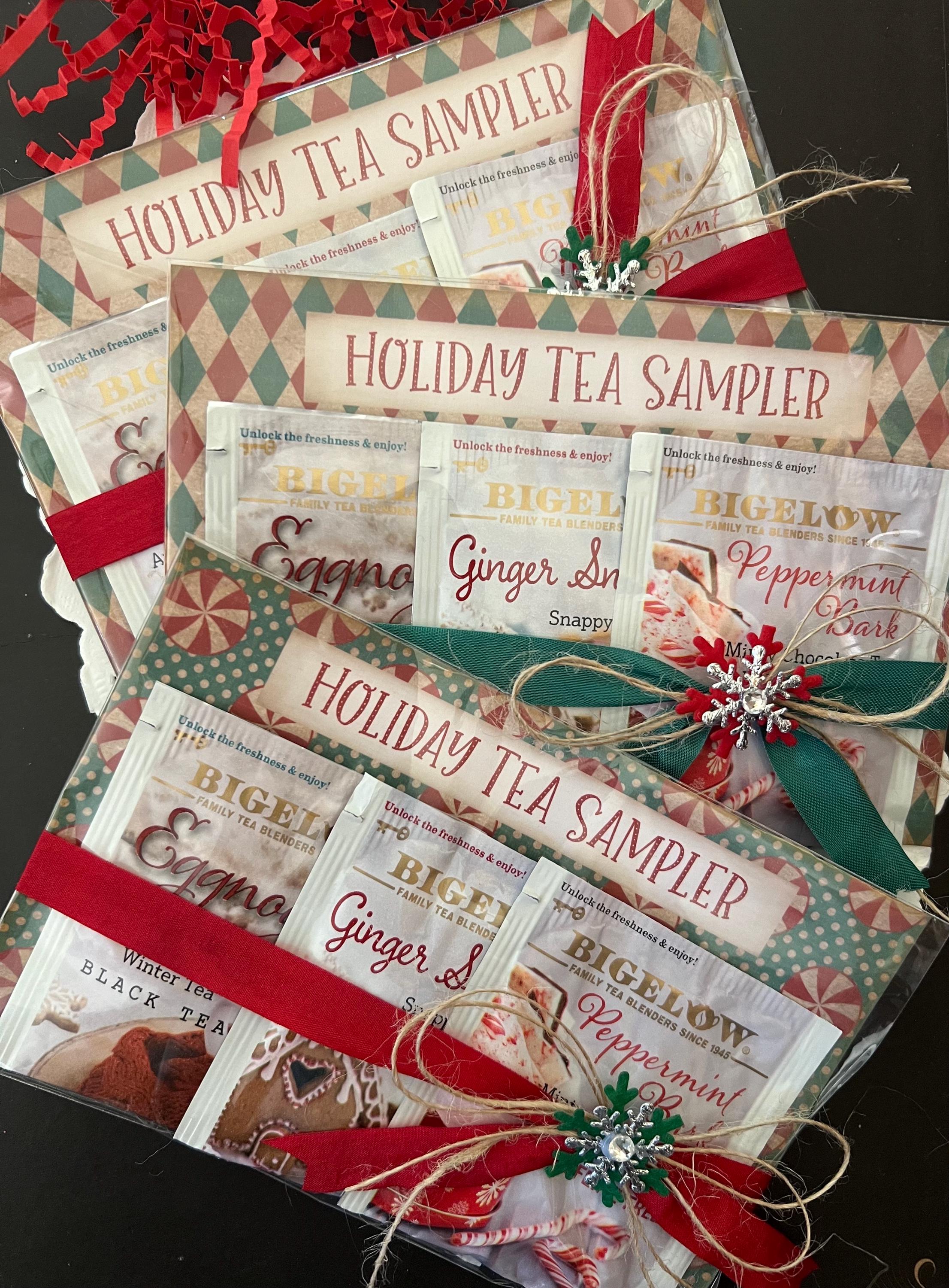 Set of 2 Holiday Tea Sampler, Tea Packets for Favors, Hostess and ...