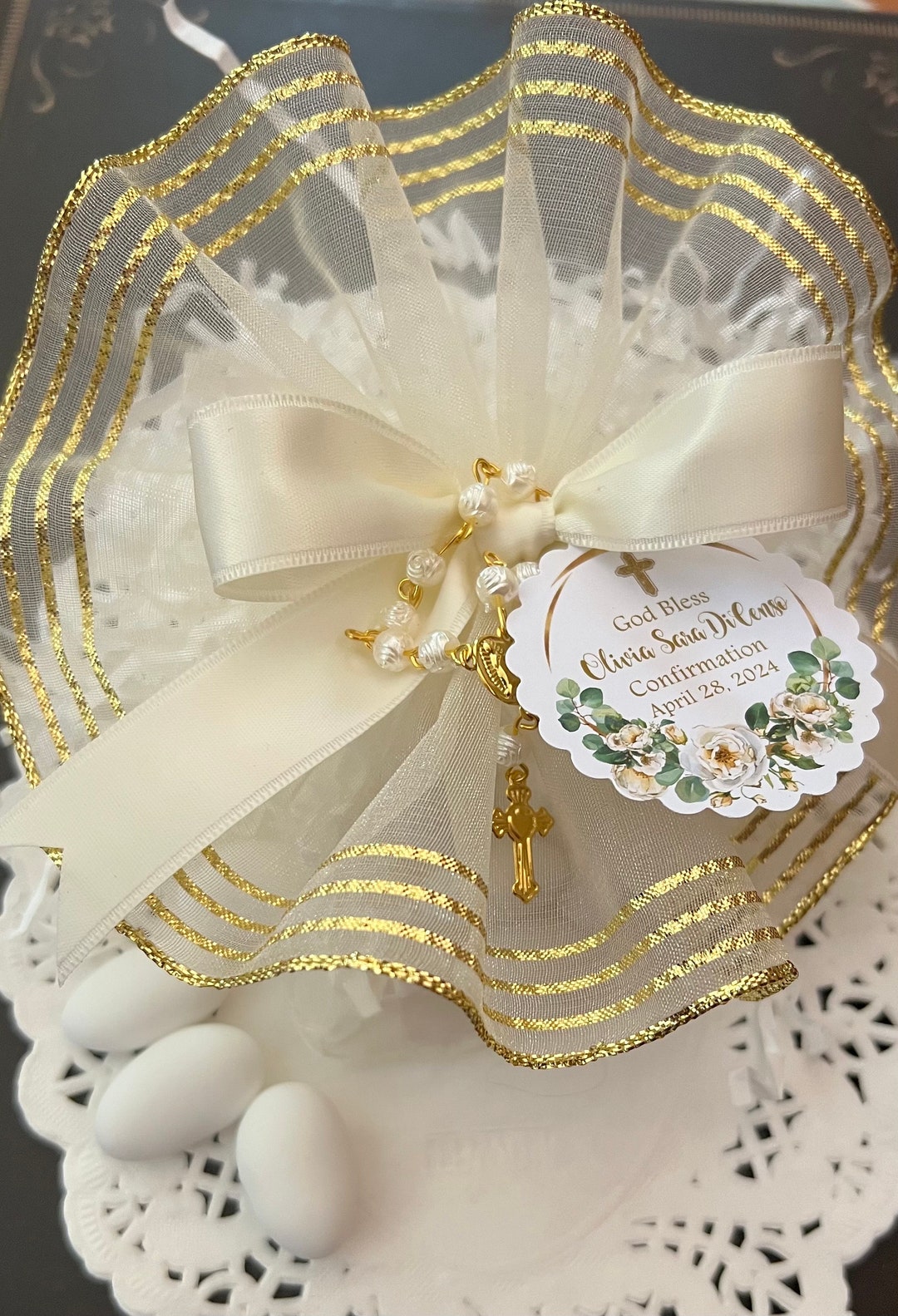 First Communion, Baptism, Confirmation or Christening Favor With ...