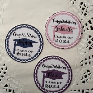 Graduation Favor Tags, Personalized Graduation Tags, Printed Graduation ...
