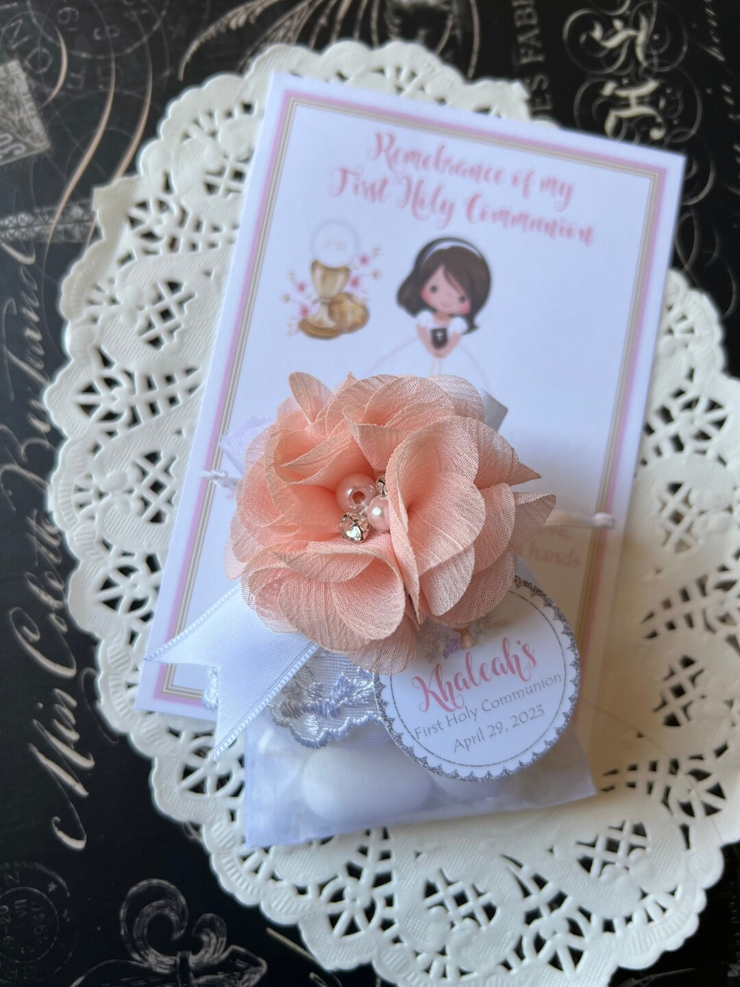 First Communion, Baptism, Confirmation or Christening Favor With ...