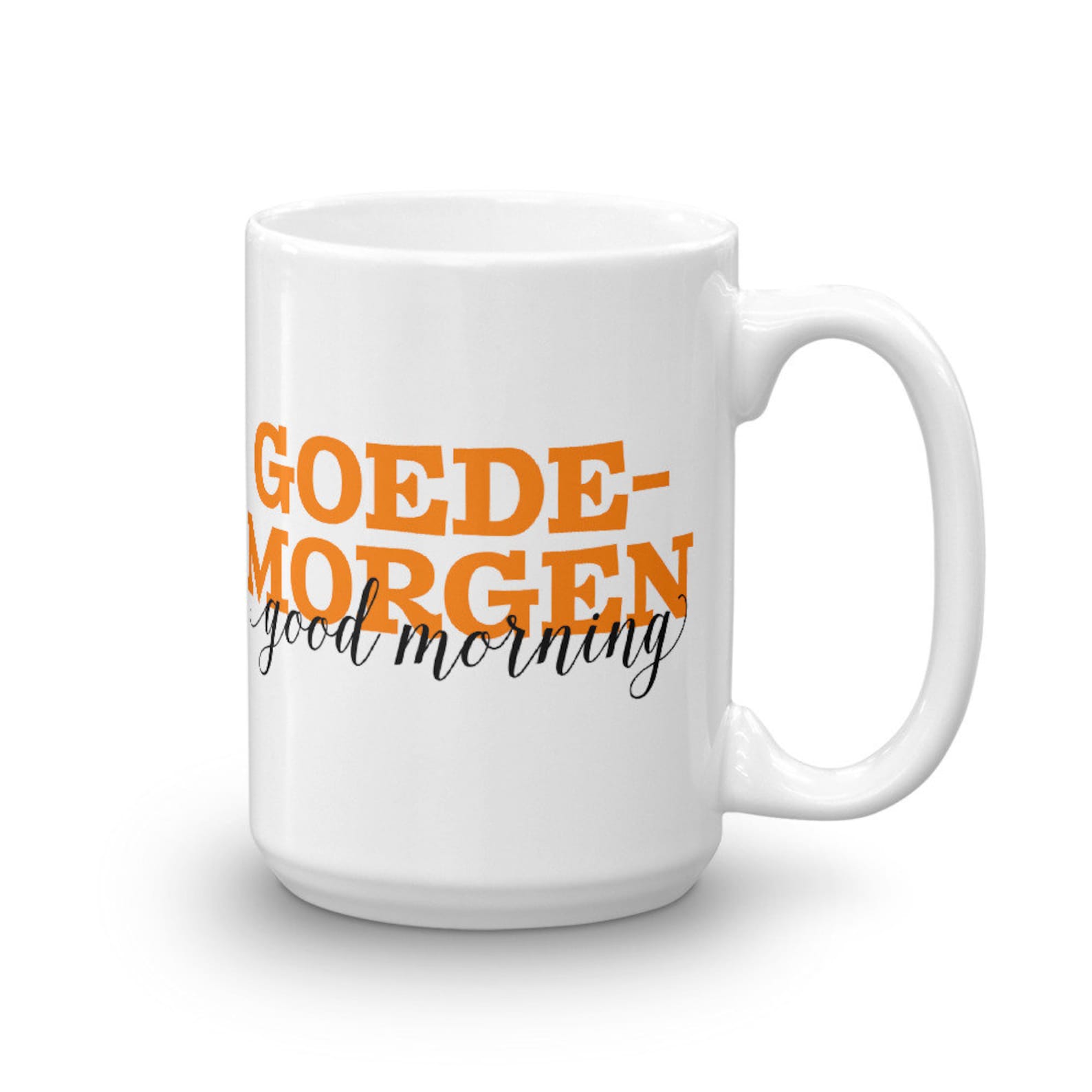 Goedemorgen Good Morning Dutch Vocabulary Words Coffee Mug | Etsy