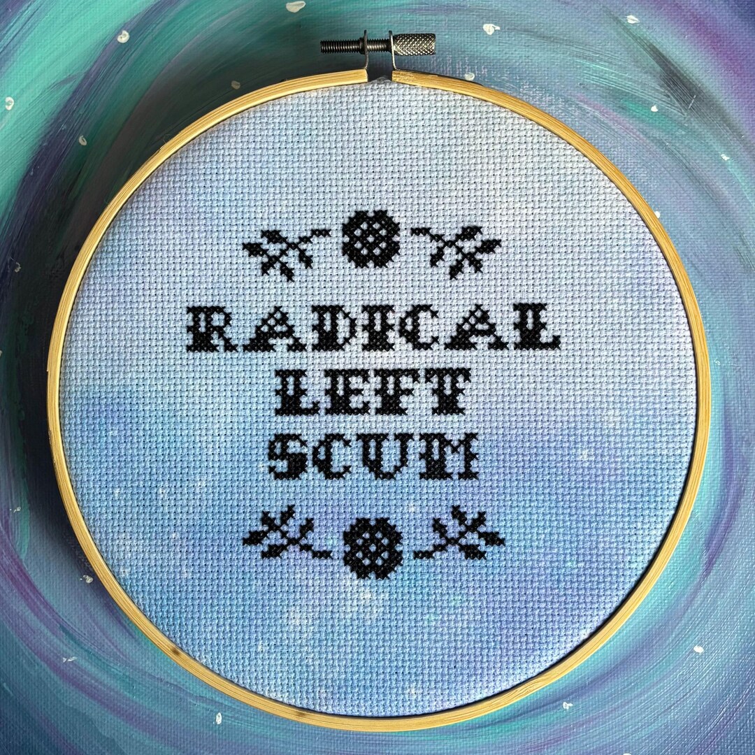 Radical Left Scum - Digital Download Cross Stitch PDF Pattern - Etsy