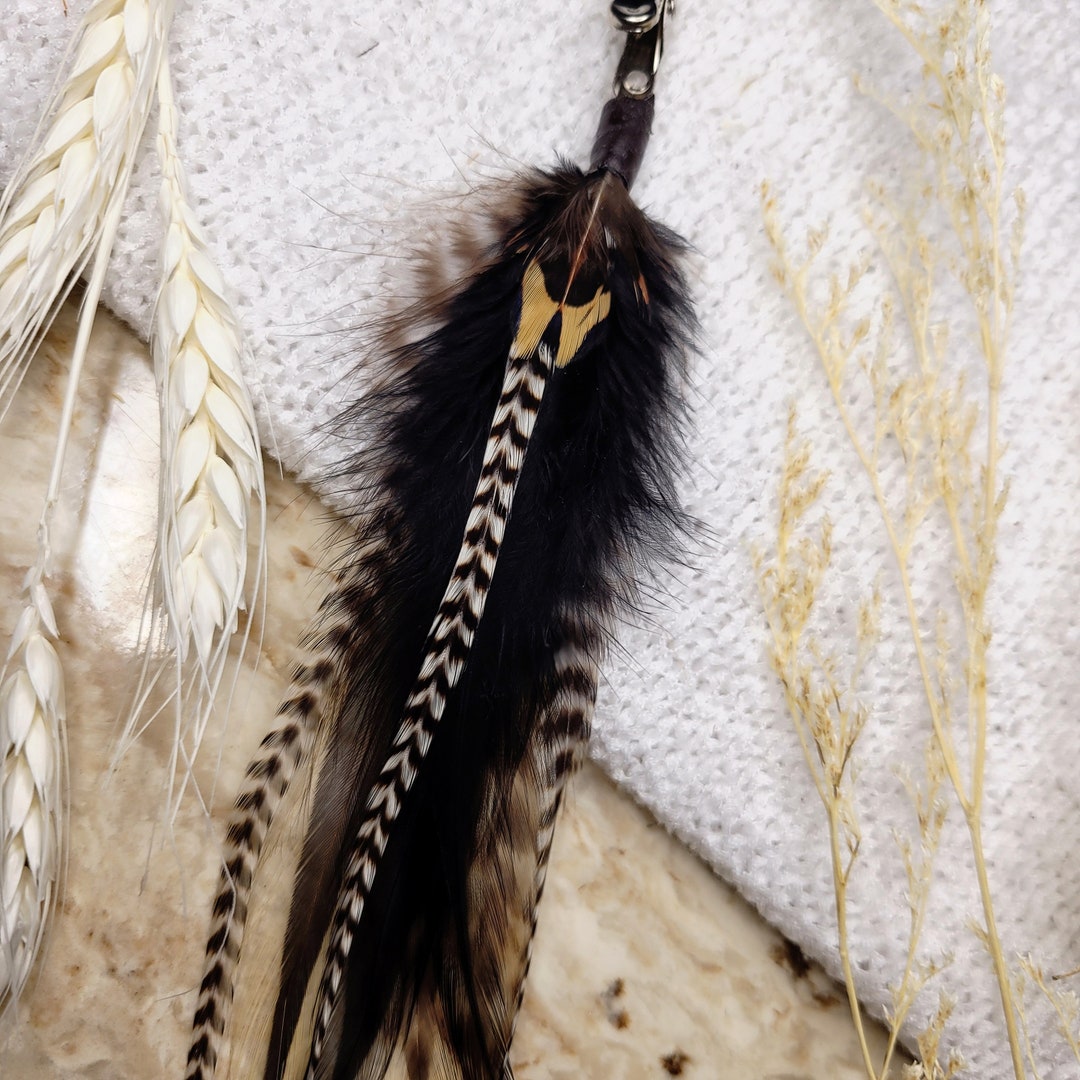 Rooster and Pheasant Feather Credit Card Clip ATM Grabber Smoke Wand ...