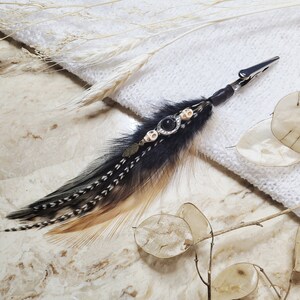 Rooster and Pheasant Feather Credit Card Clip With Skulls Bead Accents ...