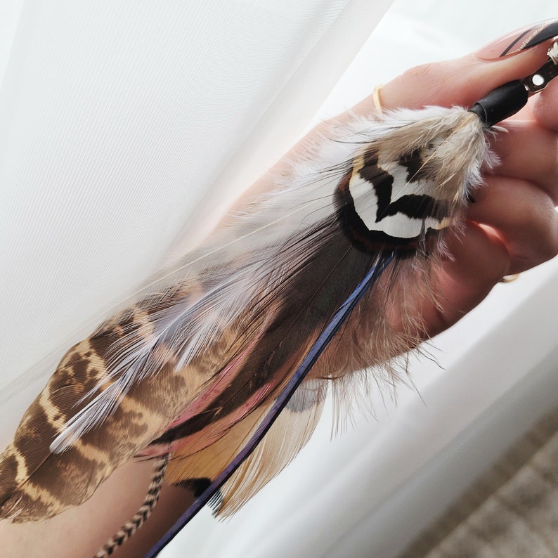 Rooster and Pheasant Feather Credit Card Clip ATM Grabber Smoke Wand ...