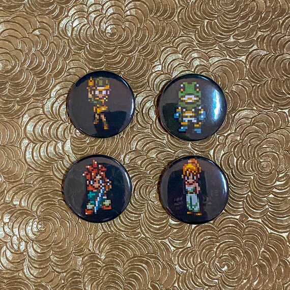 Set of 4 Chrono Trigger Pixel Art 1 Pinback Buttons - Etsy