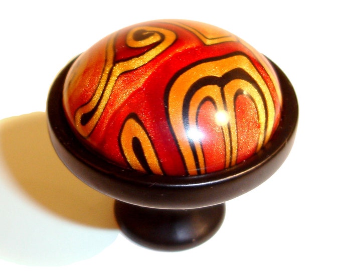 Unique Cabinet Drawer Knobs in Brown, Gold, Copper, Black, by Outrageous Knob - Etsy