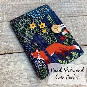Small Credit Card Holder - Fox Wallet - Mini Wallet - Credit Card Case ...