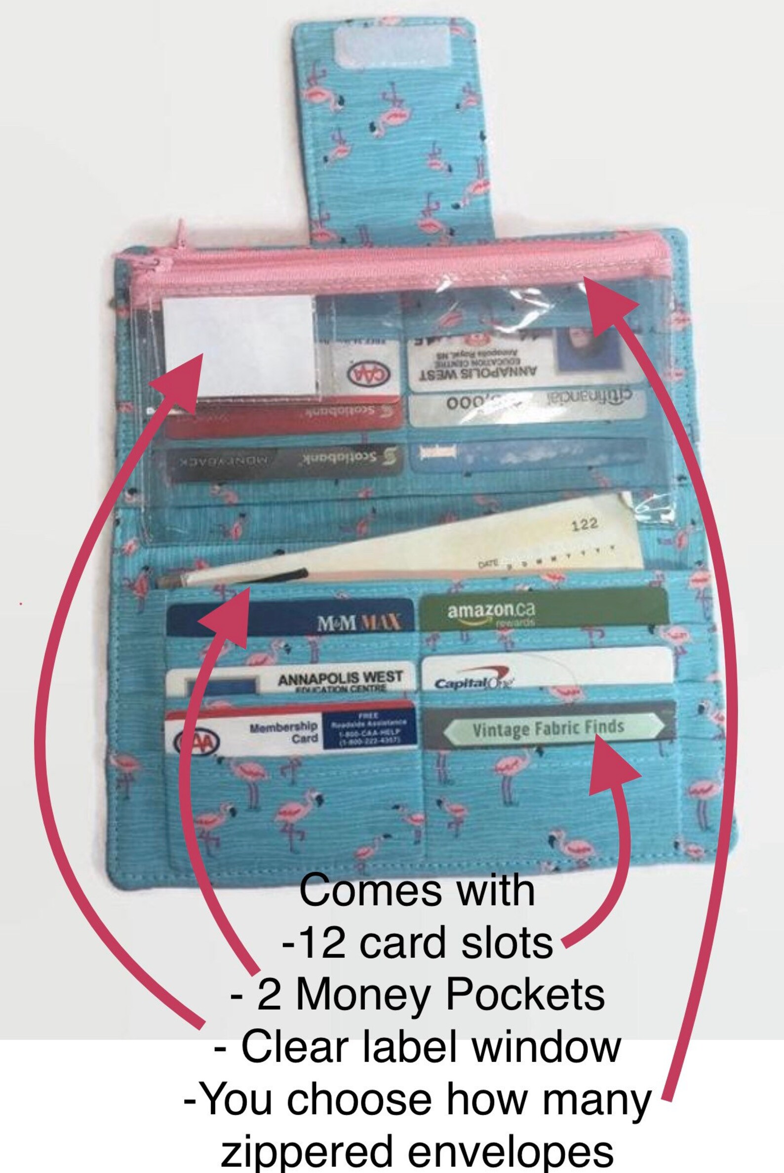 Cash Envelope Wallet for Saving Money Customized Wallet - Etsy