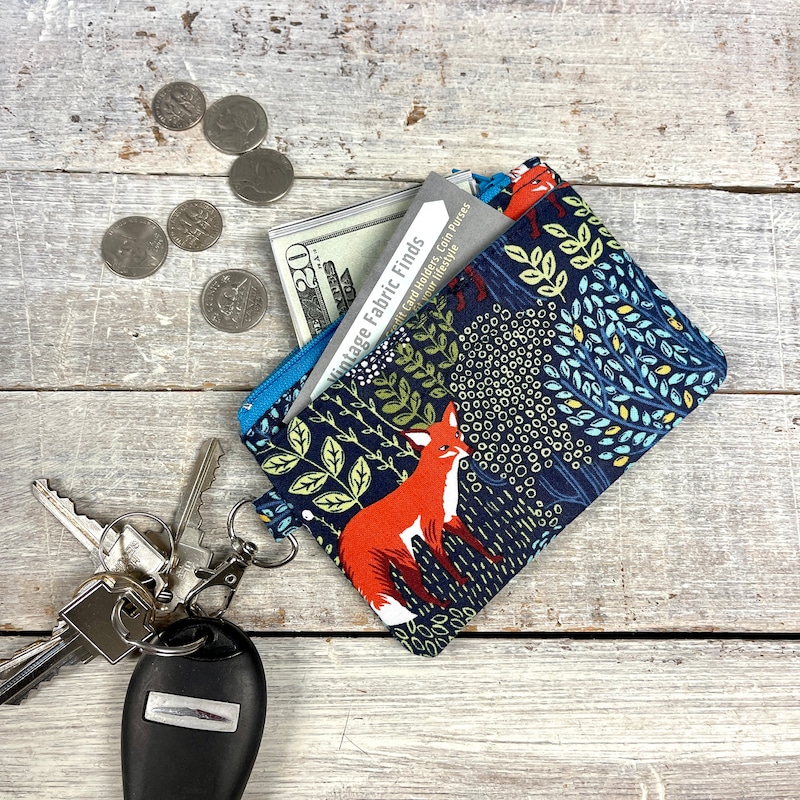 Fox Zipper Pouch - Etsy