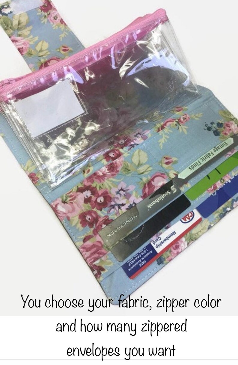 Money Envelope System Zippered Pockets Dave Ramsey Cash - Etsy