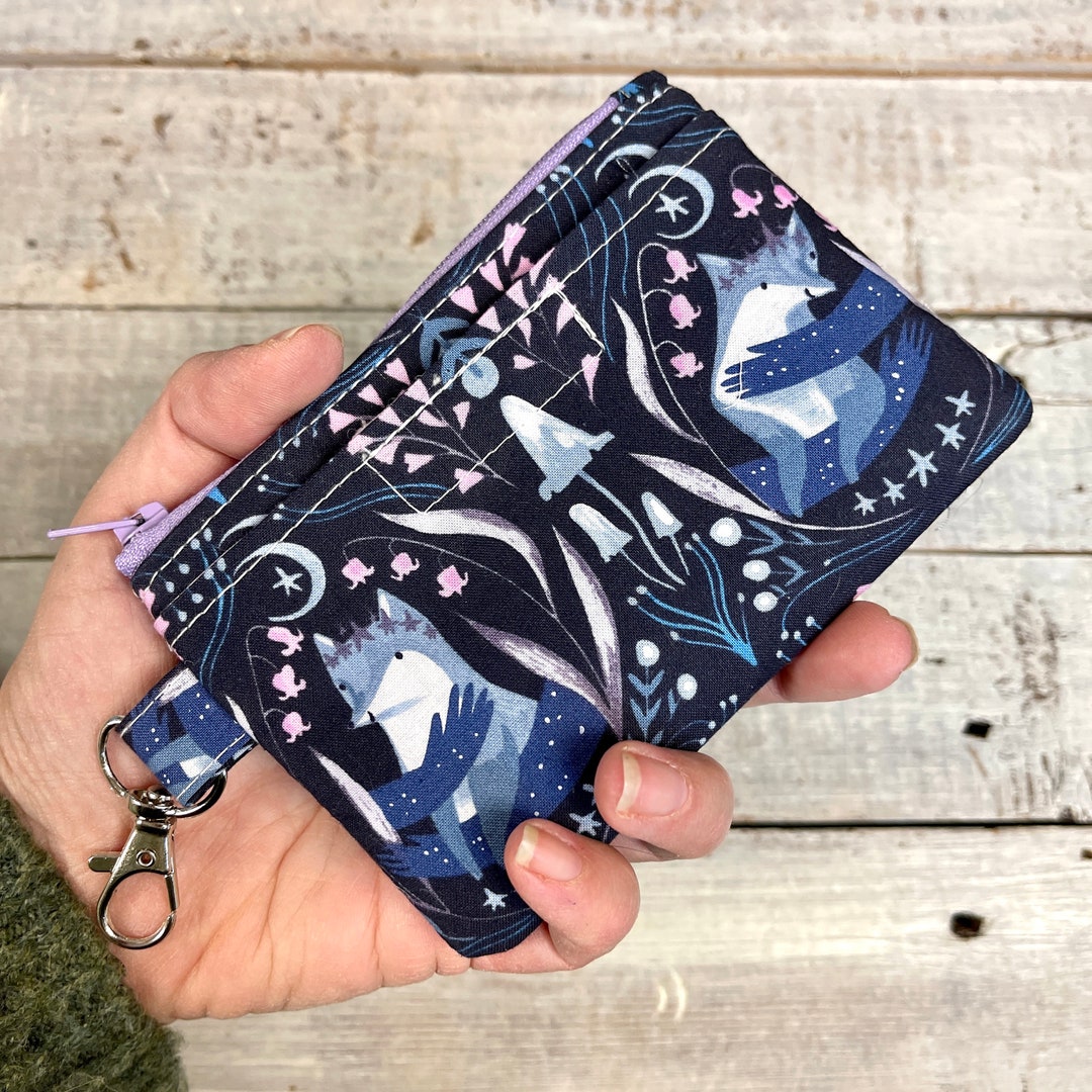 Fox ID Holder - Grab and Go Wallet - Gifts for Her - Zippered Pouch ...