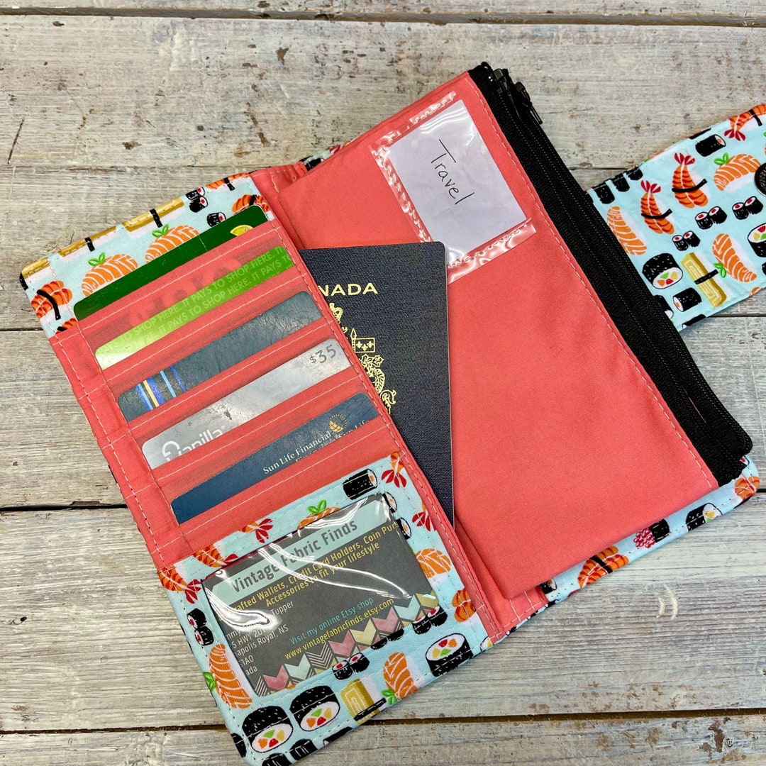 Womens Wallet - Dave Ramsey Money System -sushi Lover - Money Envelopes ...